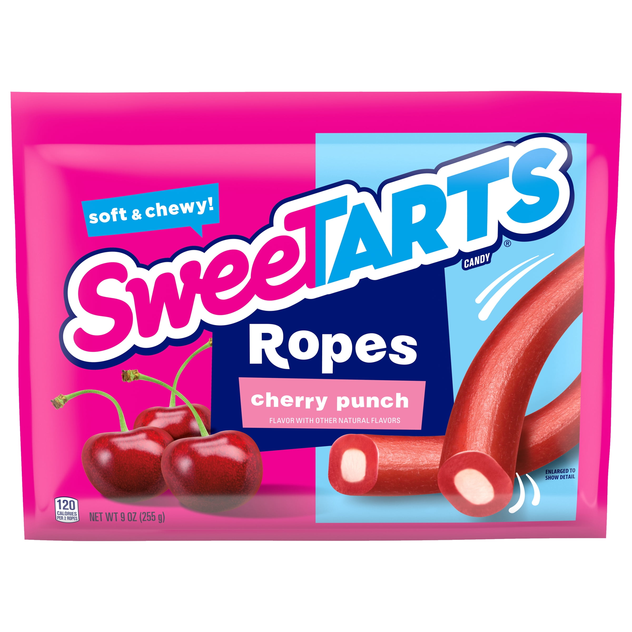 SweeTARTS Soft & Chewy Ropes Candy, Cherry Punch, 9 oz - Walmart.com