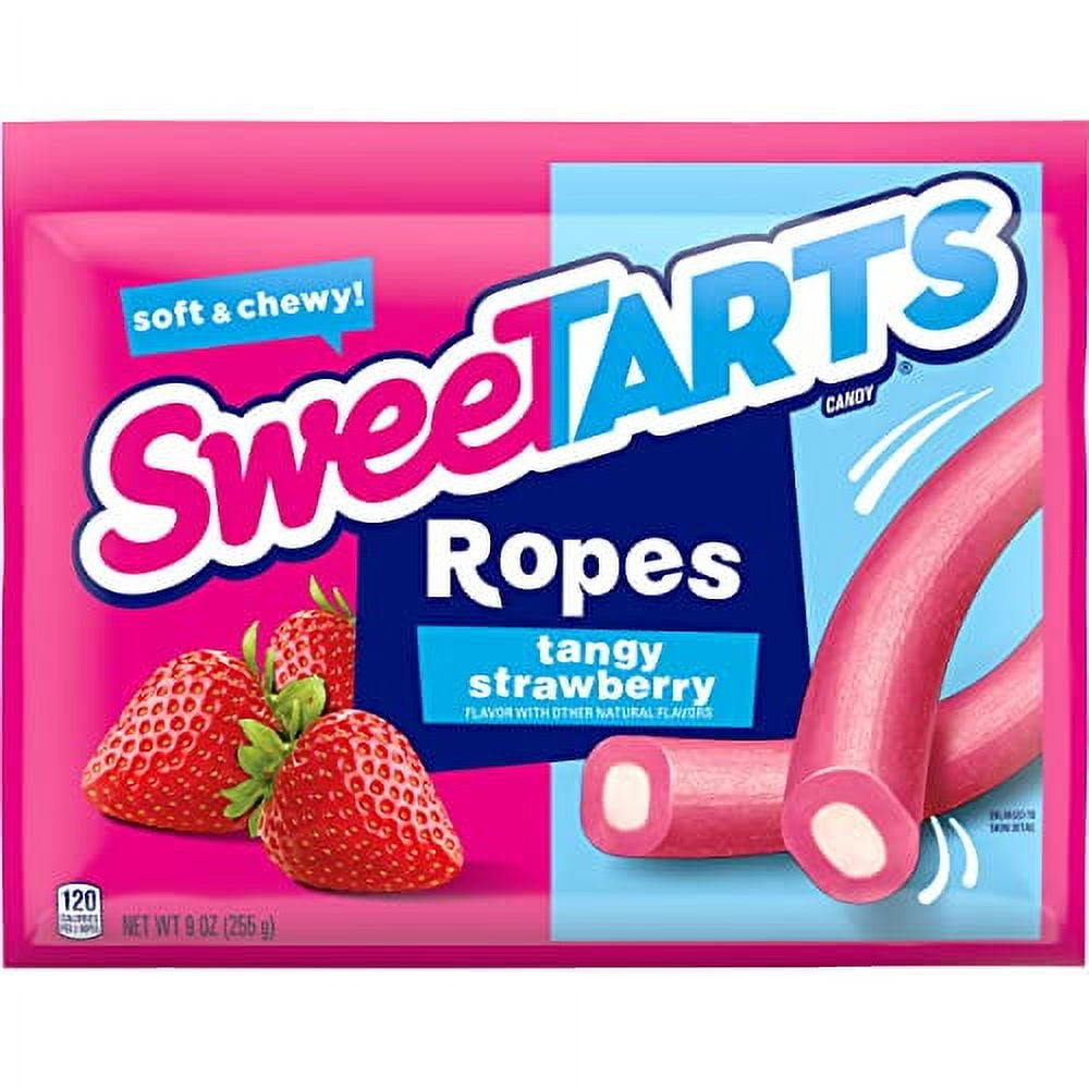 SweeTARTS Soft & Chewy Ropes Candy, Tangy Strawberry, 9 Ounce - Walmart.com