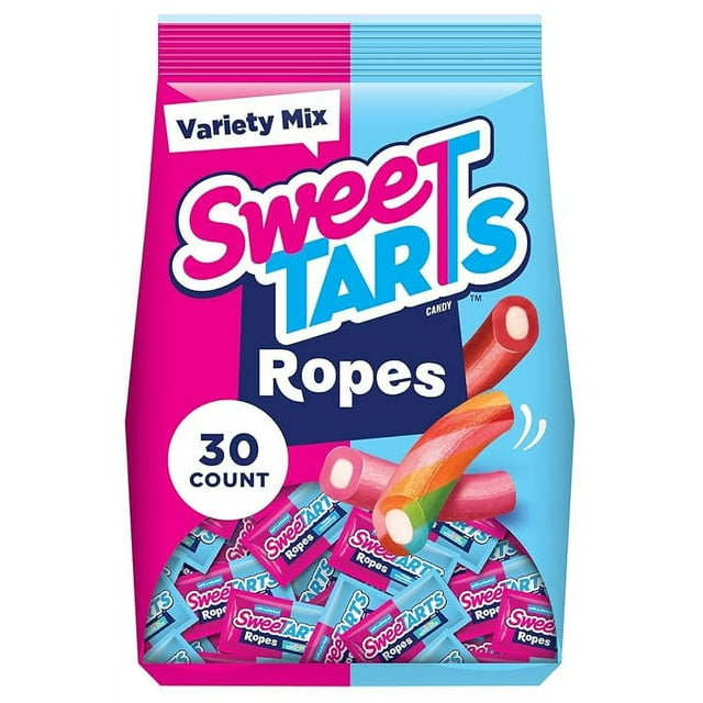 SweeTARTS Treat Size Rope Variety Mix, Individually Wrapped Assorted ...