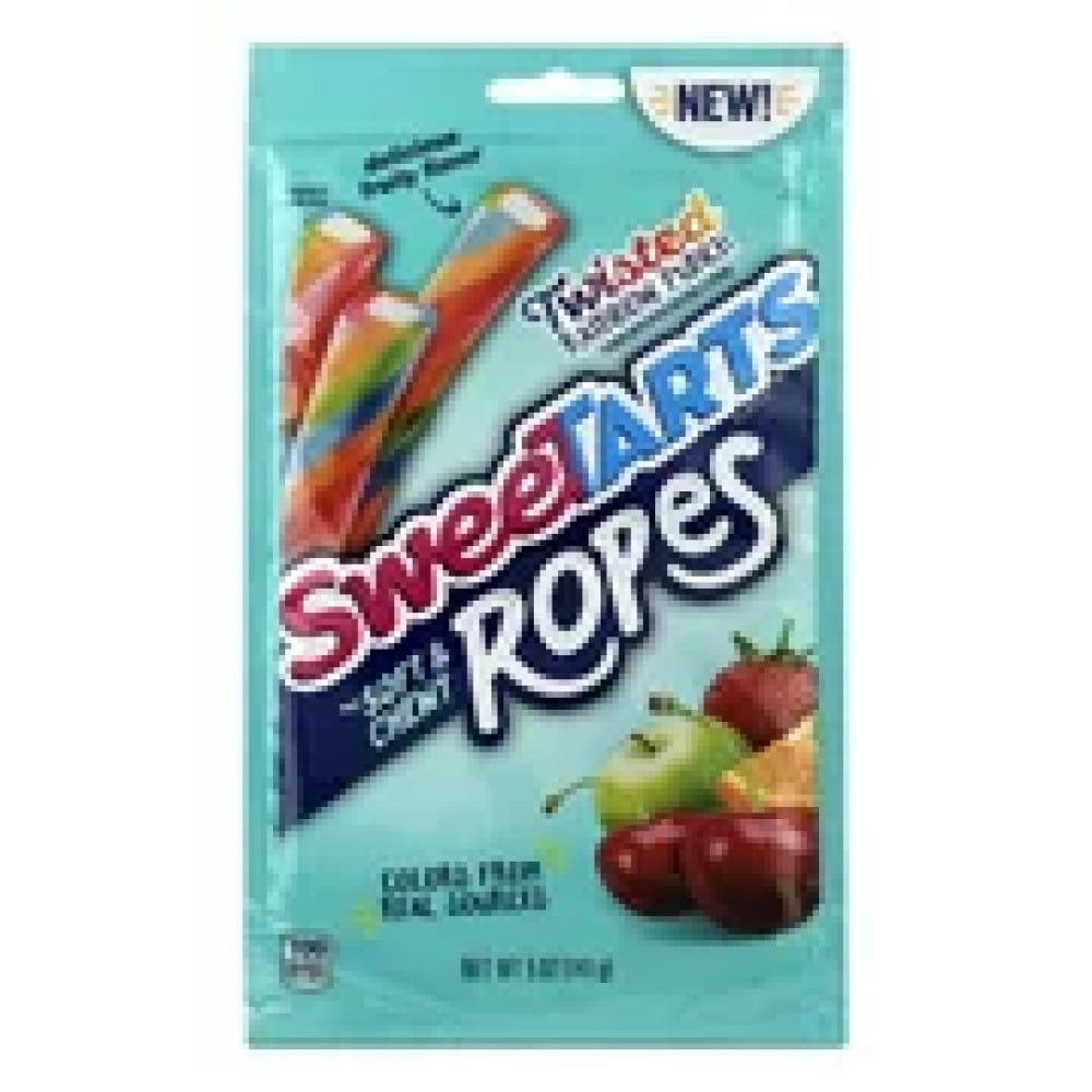 SweeTARTS Twisted Rainbow Ropes, 5 oz, [Pack of 12] (Pack of 2 ...