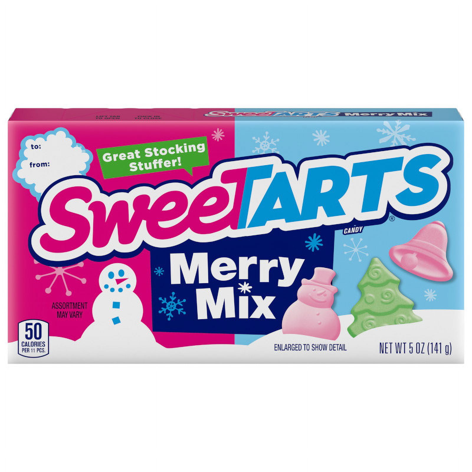 SweeTarts Merry Mix Holiday Candy, 5oz, Chewable & Tangy, Bite Sized ...