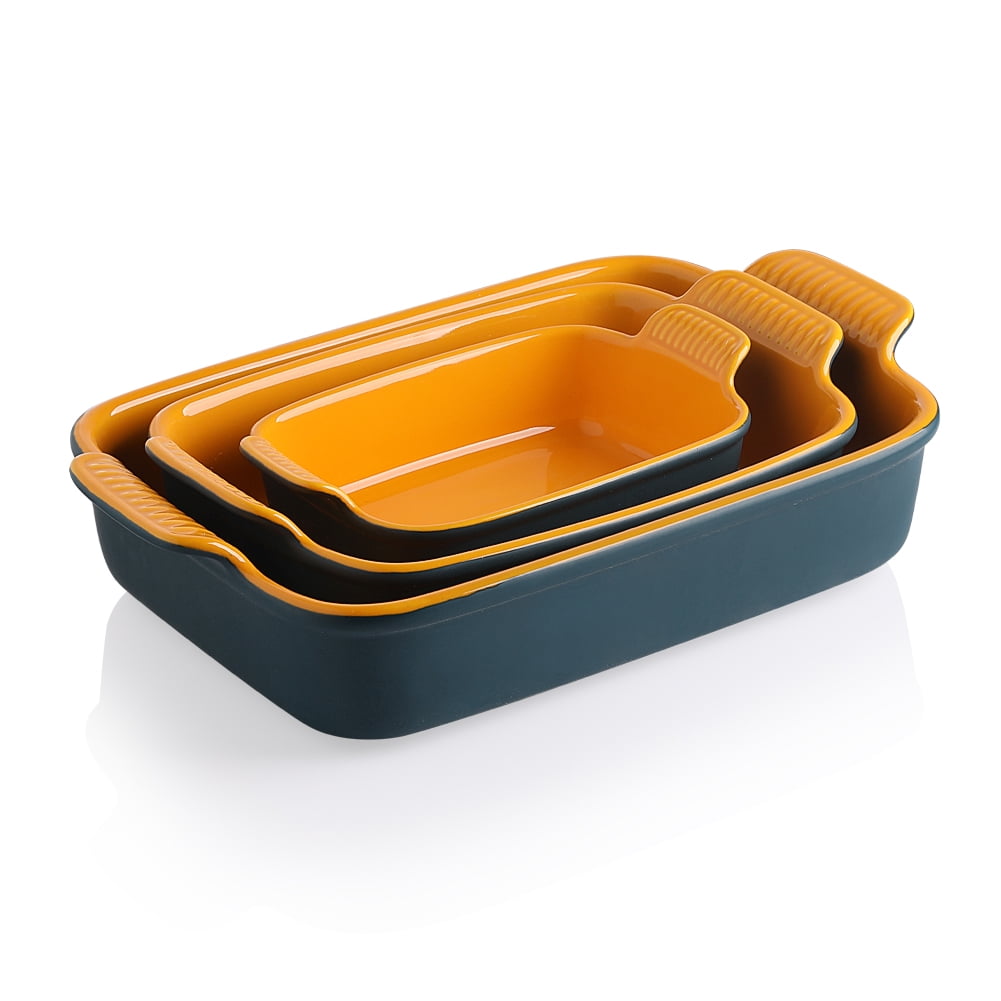 Sweejar Baking Pans Set, Ceramic 9x13 Baking Dish with Handle ...