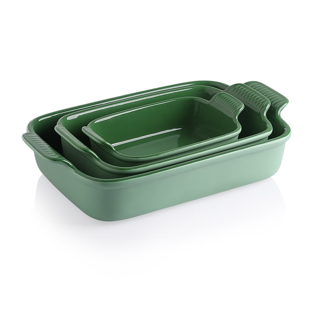 Sweejar Baking Pans Set, Ceramic 9x13 Baking Dish with Handle ...