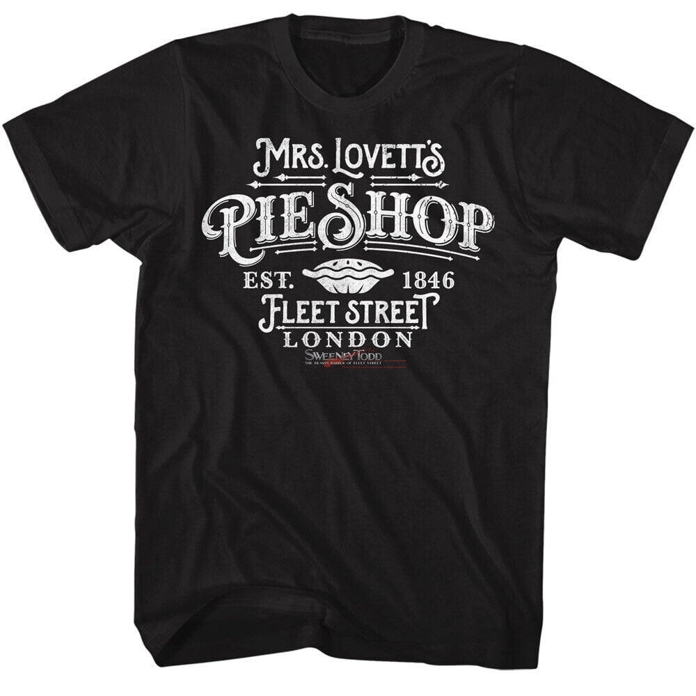 Sweeney Todd Movie Mrs Lovett's Pie Shop Fleet St London Est 1846 Men's ...