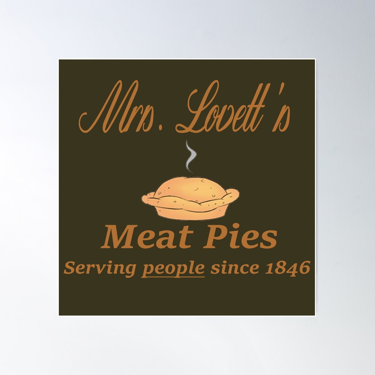 Sweeney Todd - Mrs. Lovett'S Meat Pies Poster Wall Art, Modern Wall ...