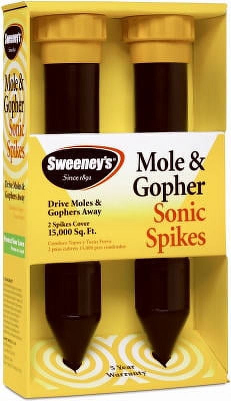 Sweeney's 2 Pack 12" Mole & Gopher Sonic Spike, Each - Walmart.com