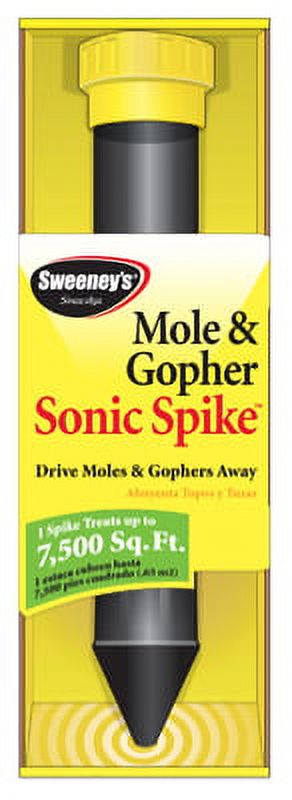 Sweeney's Mole & Gopher Repellent Sonic Spike Repels Moles & Gophers F ...