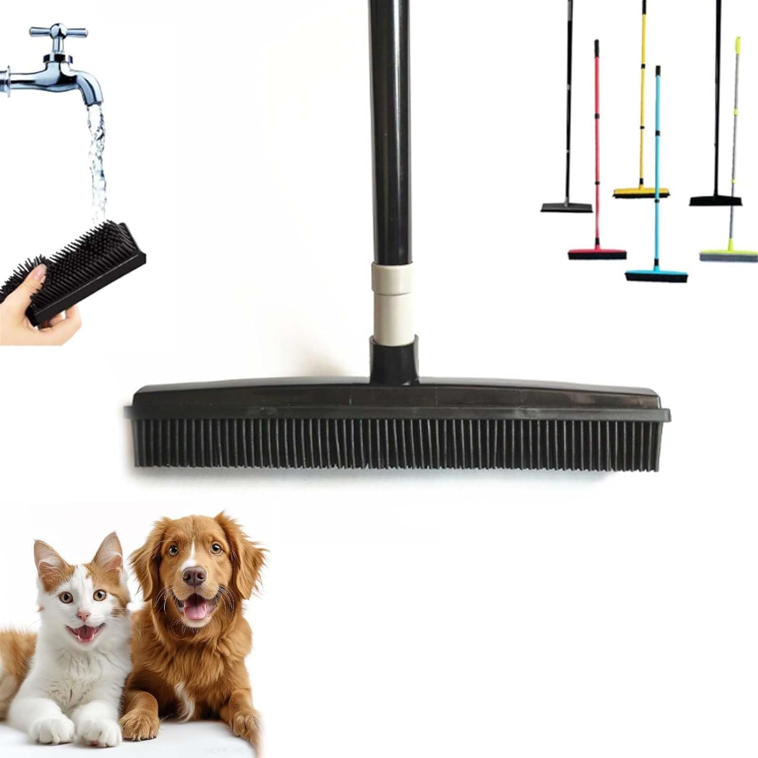 Sweep Pet Hair Broom,Sweep for Carpet, Sweep Broom for Animal Hair, Pet ...