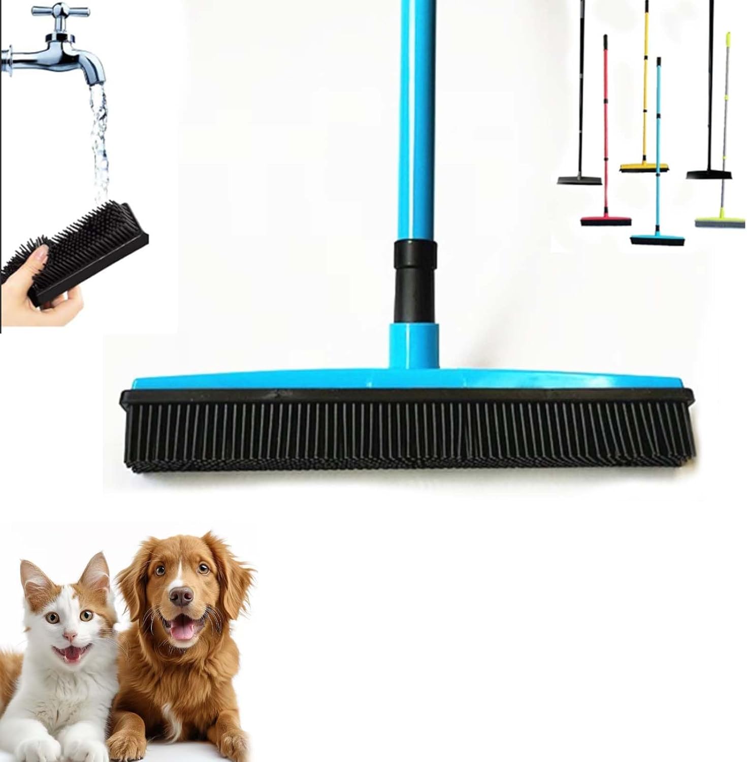 Sweep Pet Hair Broom,Sweep for Carpet, Sweep Broom for Animal Hair, Pet ...