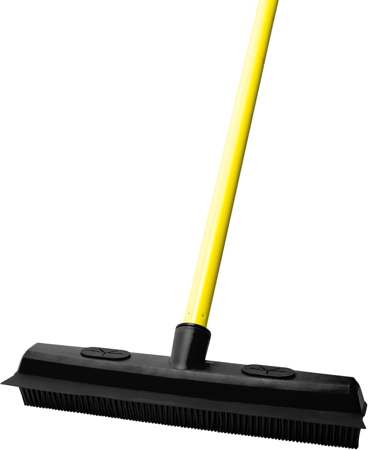 Sweep Pet Hair Rubber Broom with Carpet Rake and Squeegee, Ideal for ...