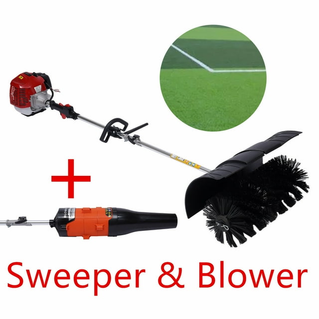 Sweeper Machine 52cc Gas Power Sweeper Handheld Broom Sweeper Gasoline ...
