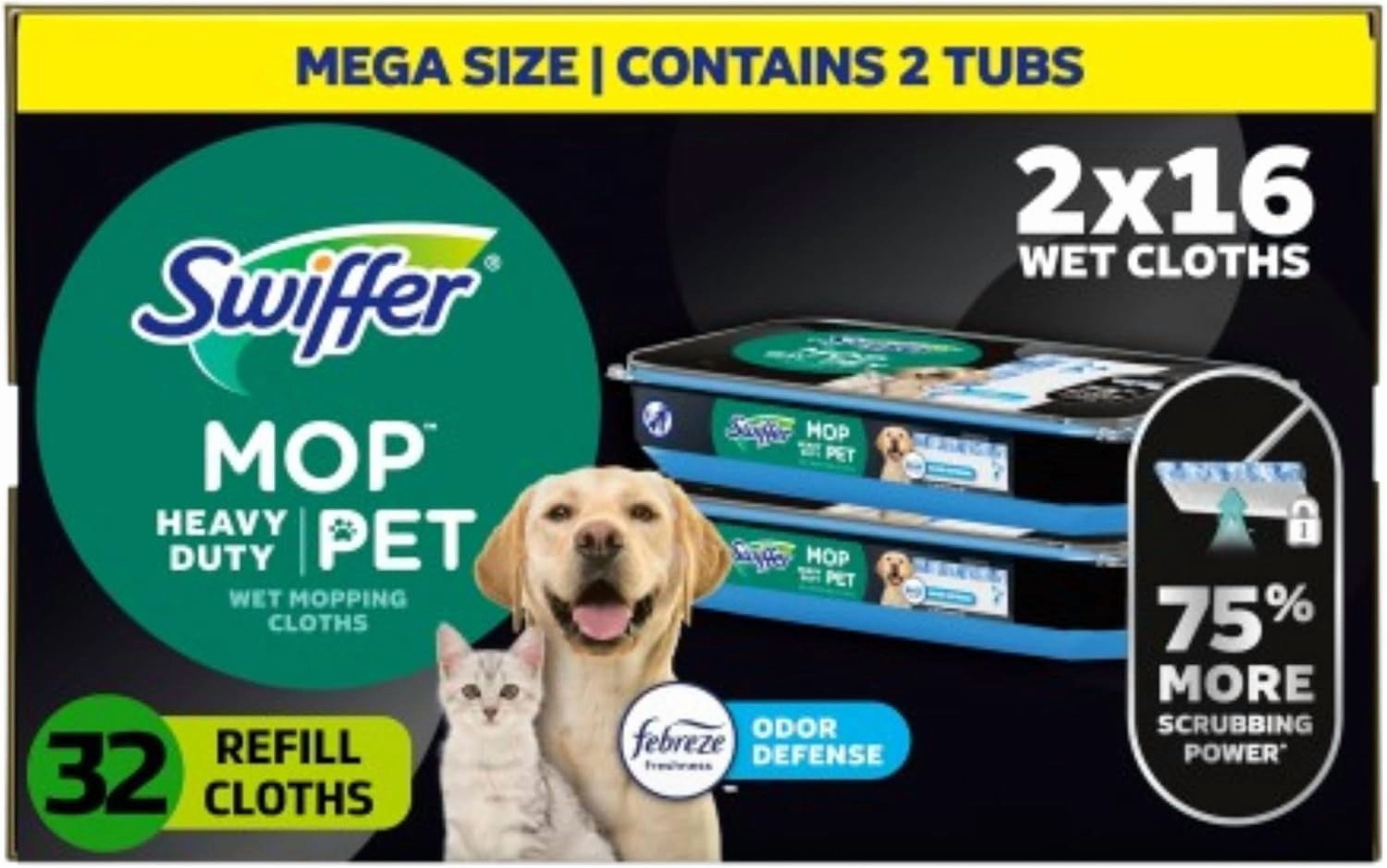 Sweeper Pet Heavy Duty Multi-Surface Wet Cloth Refills for Floor ...