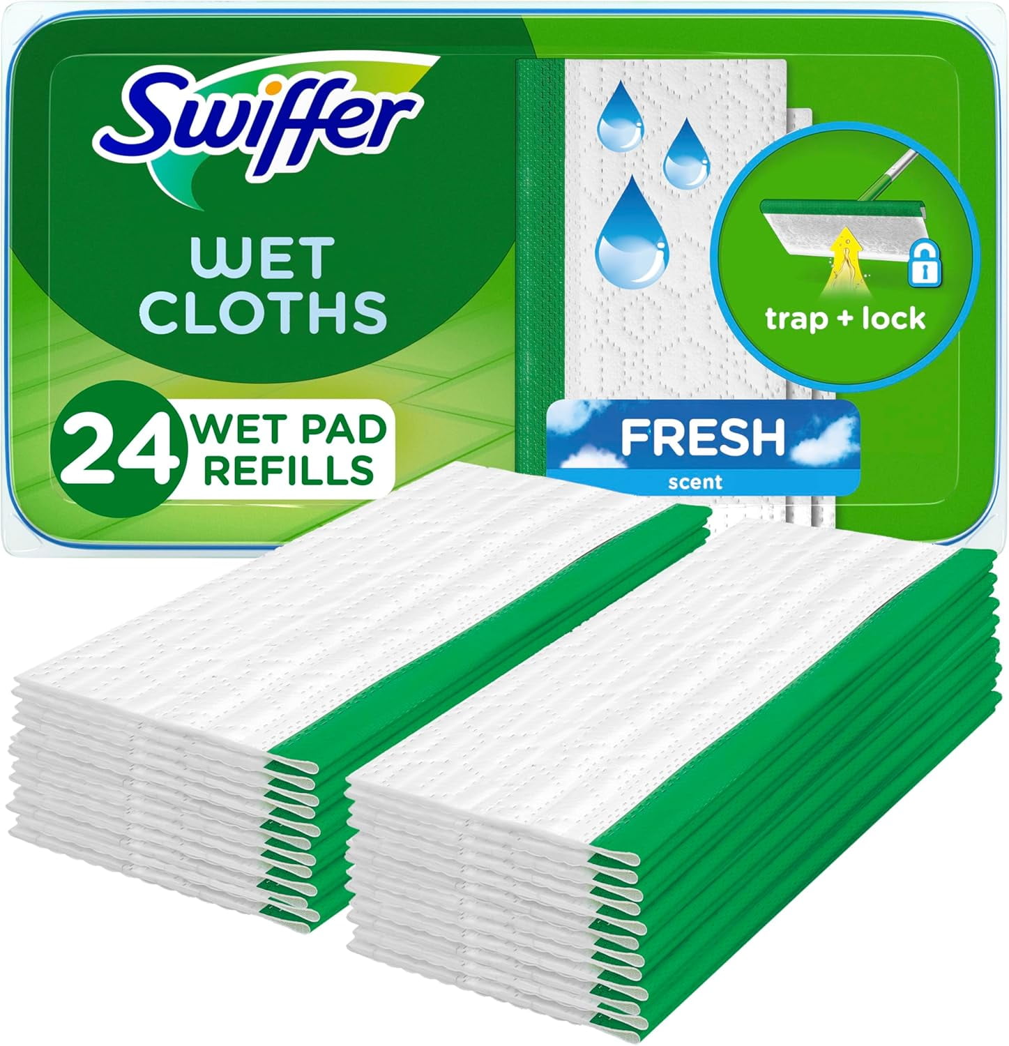 Sweeper Wet Mopping Cloths, Mops for Floor Cleaning, Open-Window Fresh ...