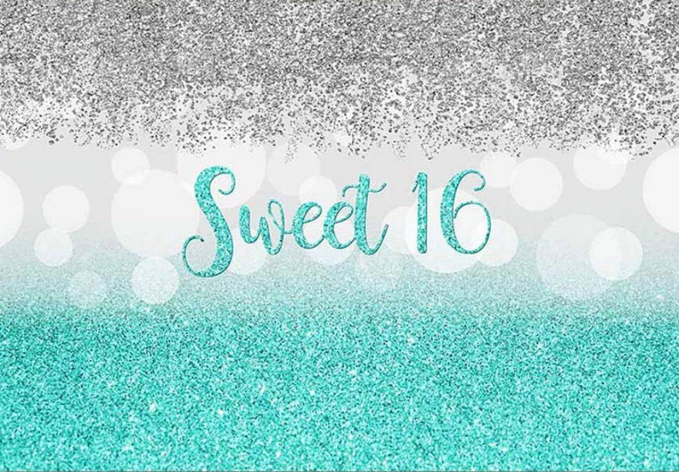 Sweet 16 Backdrop Neon Graffti s Crown Hot Pink Girl 16th Birthday ...