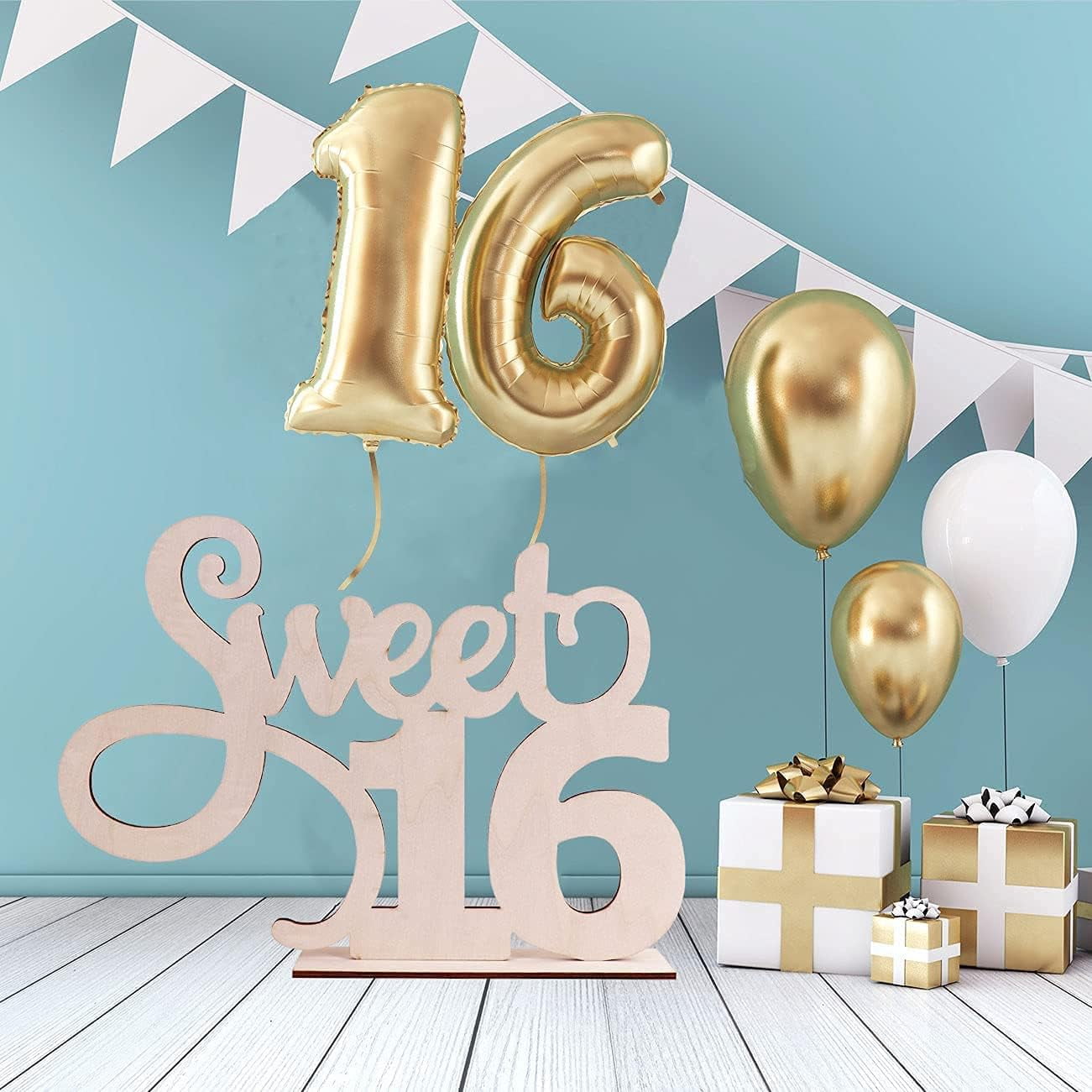 Sweet 16 Birthday Decoration, Sweet 16 Wooden Sign Photo Booth Props ...