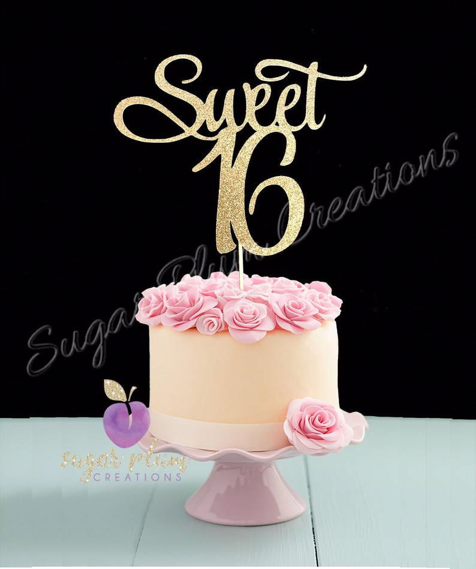 Sweet 16 Cake Topper - Walmart.com