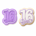Sweet 16 Cookie Cutter & Embosser Stamp Set - Walmart.com