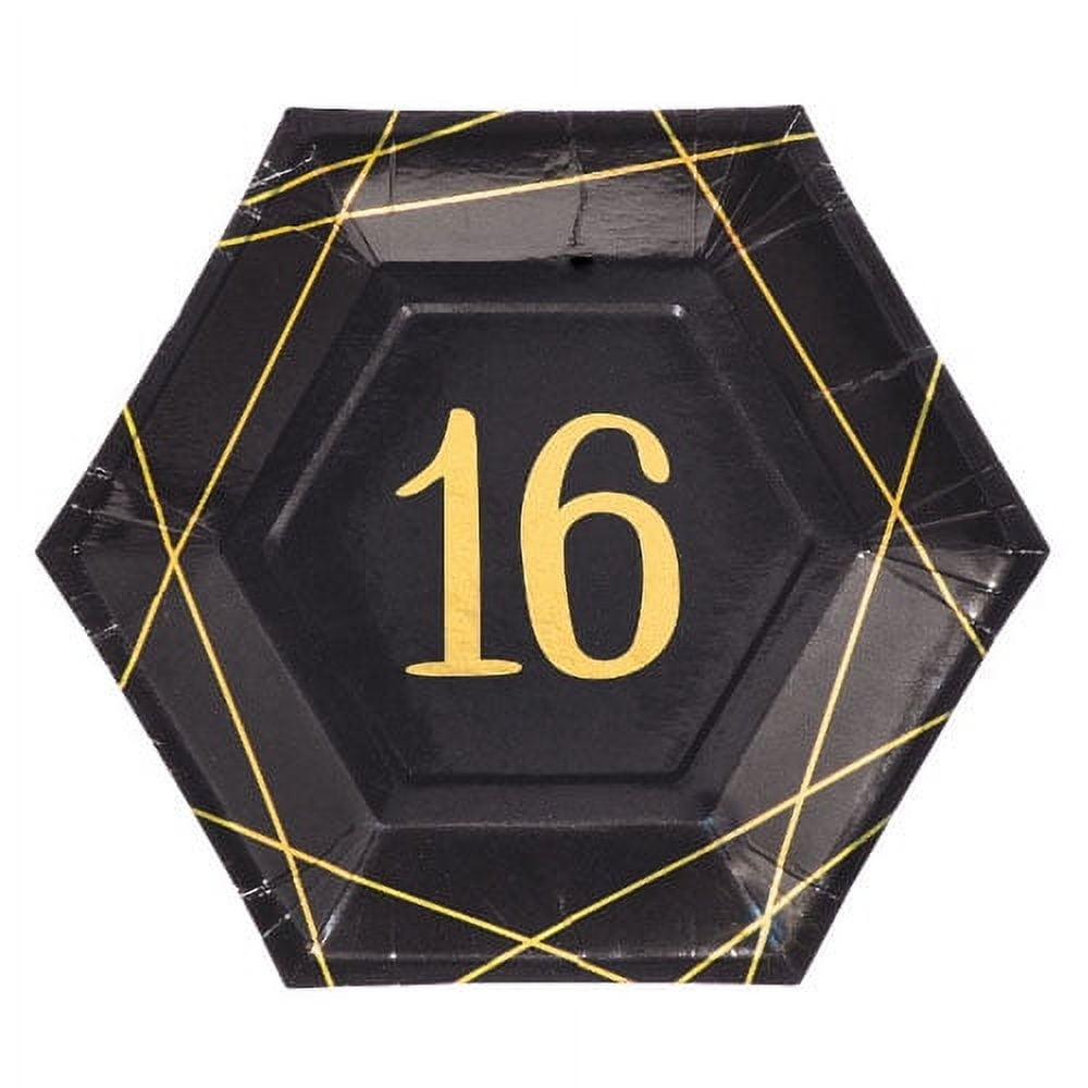 Sweet 16 'Elegant' Small Octagonal Paper Plates (8ct) - Walmart.com