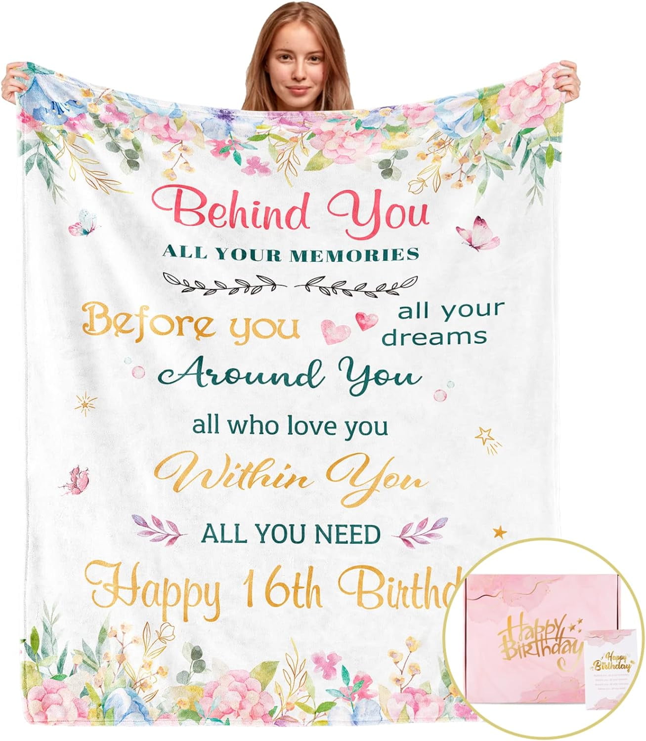 Sweet 16 Gifts for Girls with Gift Box, 16th Birthday Gifts for Girls ...