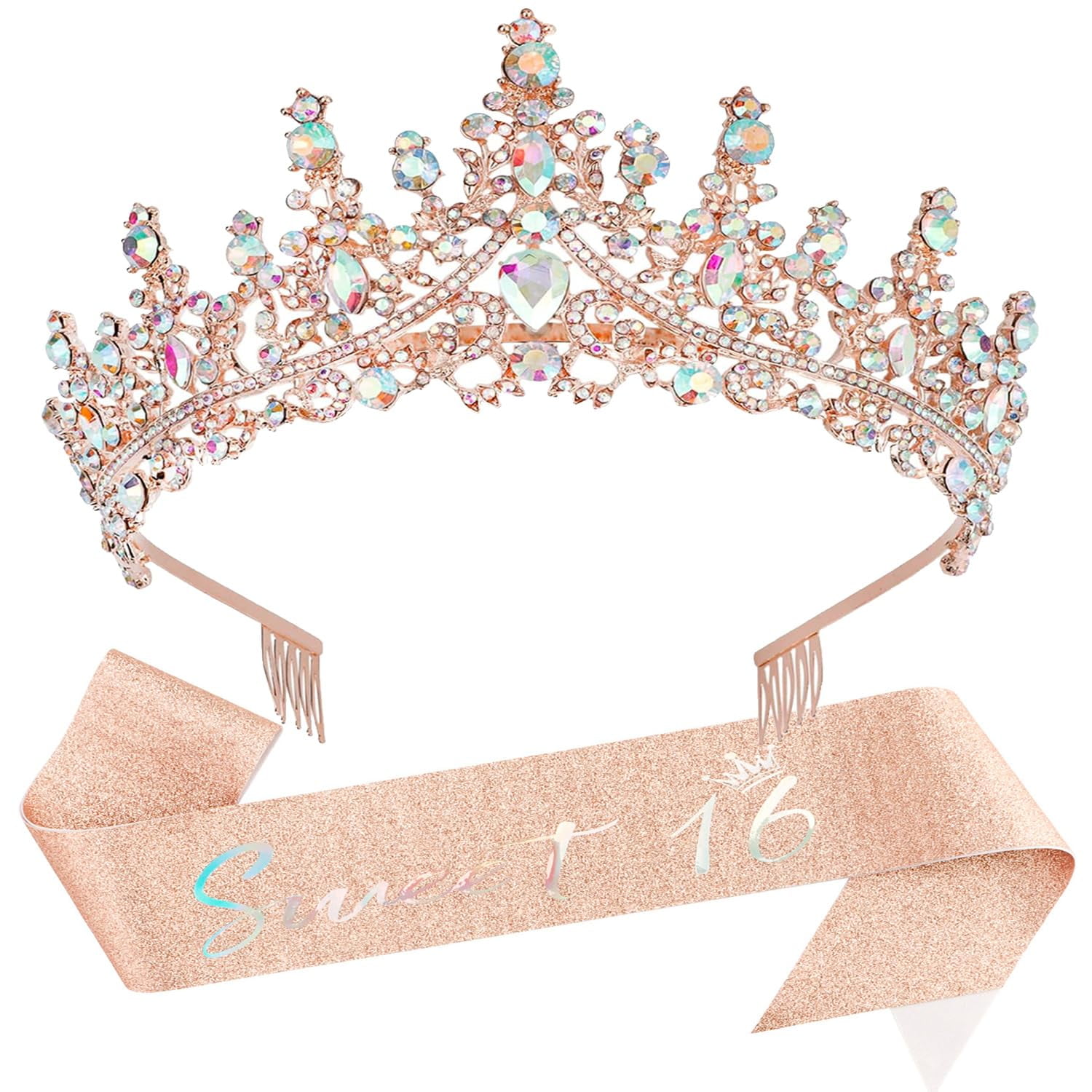 Sweet 16 Sashes, Tiaras and Crowns BSL1 for 16th Birthday Party - Women ...