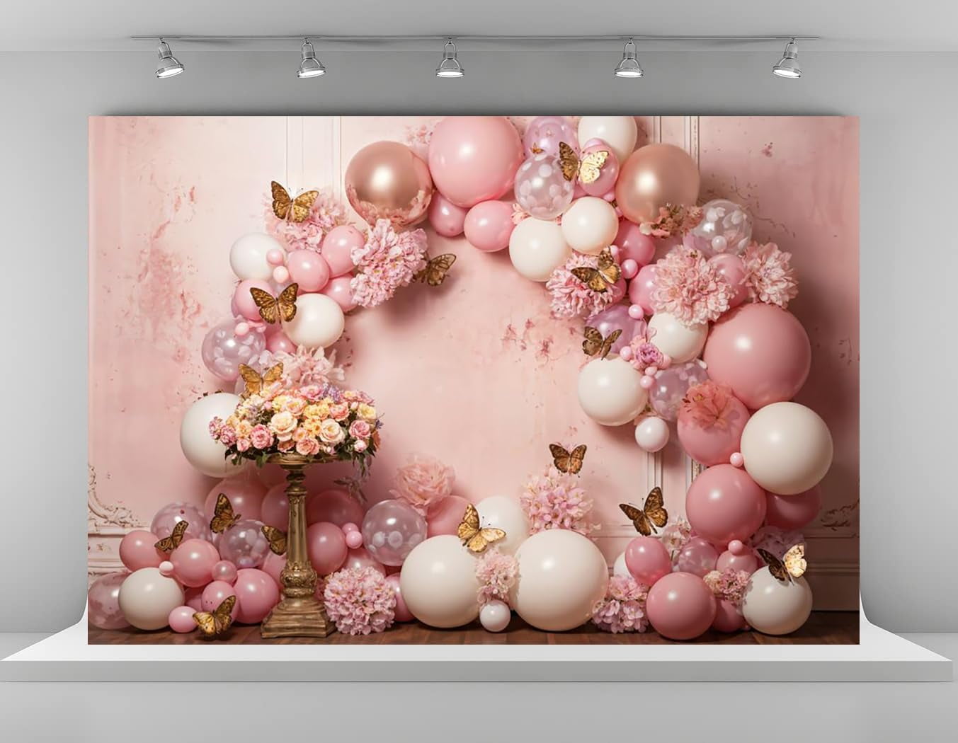 Sweet 1st Birthday Backdrops for Photography Colorful Balloons ...