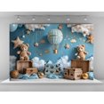Sweet 1st Birthday Party Backdrops for Photography Hot Air Balloon ...