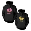 Sweet And Salty Black BFF Matching Sweatshirts Cute Friends Gifts ...