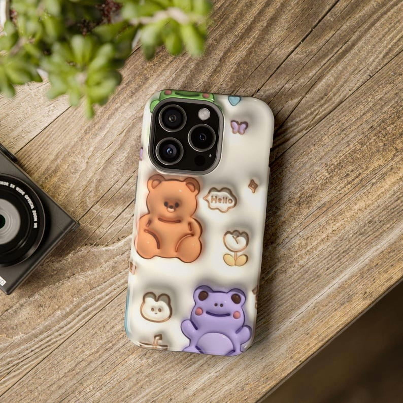 Sweet Animal Charm MagSafe Phone Case Fun Bike Theme Gift for iPhone 17 16 15 14 13 12 11 Pro ...