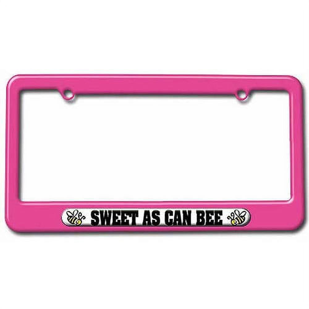 Sweet As Can Bee, Bumble Bee License Plate Tag Frame, Multiple Colors ...