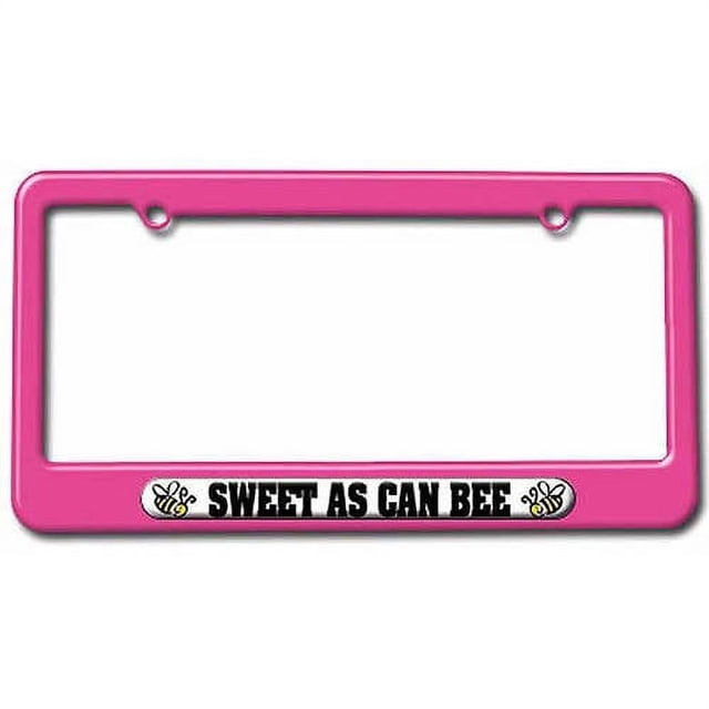 Sweet As Can Bee, Bumble Bee License Plate Tag Frame, Multiple Colors ...