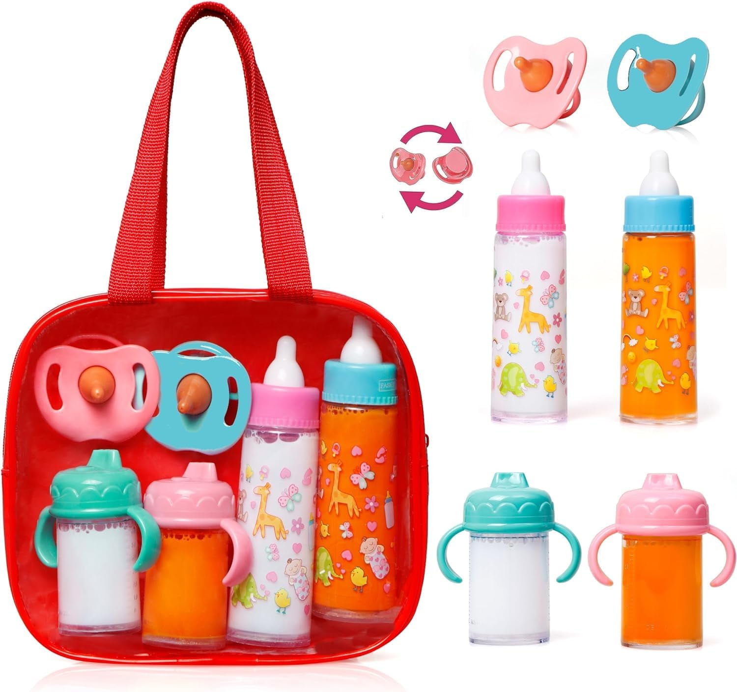 My Sweet Baby Disappearing Doll Feeding Set, Baby Care 6 Piece Doll ...