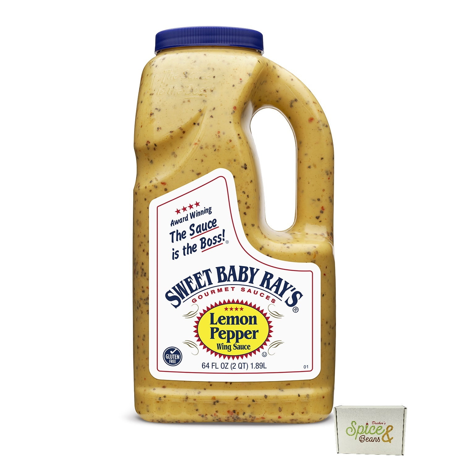 Sweet Baby Ray's Lemon Pepper Wing Sauce, Tart and Peppery Flavor, 64 ...