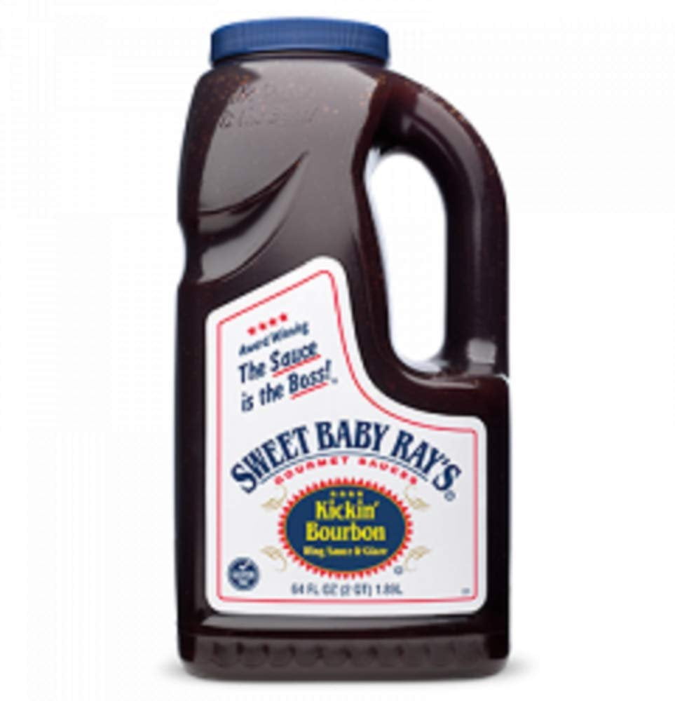 Sweet Baby Ray's Kickin' Bourbon Wing Sauce and Glaze, 64 oz, 2 Pack ...