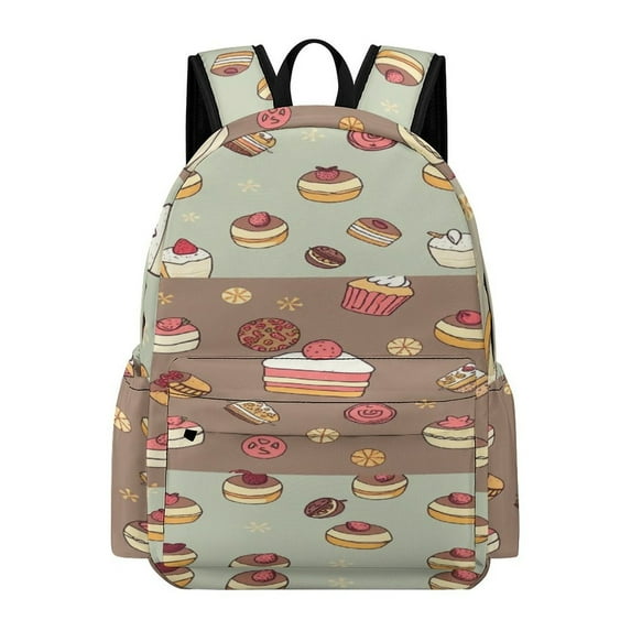 Sweet Bakery Patterns Book Bag Men Backpack For Teen Large Capacity ...