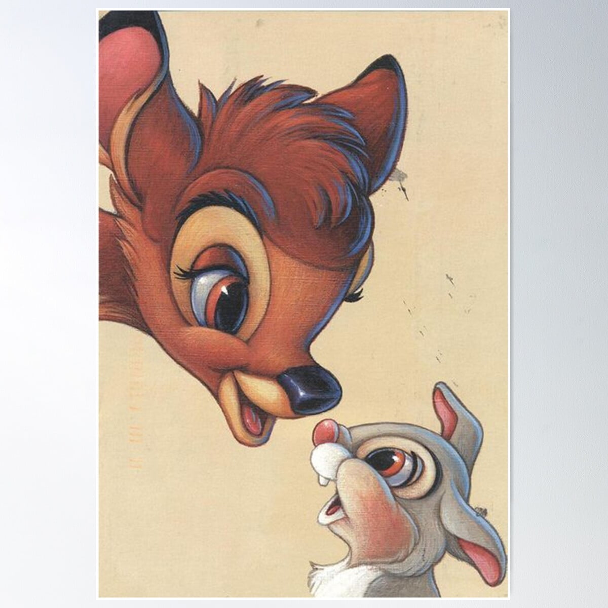 Sweet Bambi And Thumper Poster Wall Art, Modern Wall Decor For Living ...