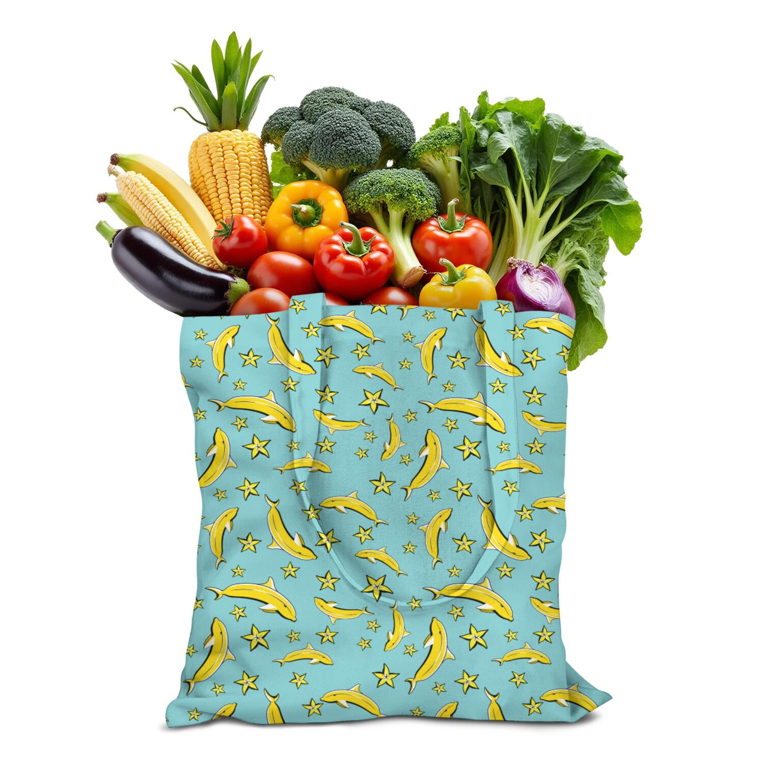 Sweet Banana Design Reusable Shopping Bag - Washable, Eco-Friendly ...