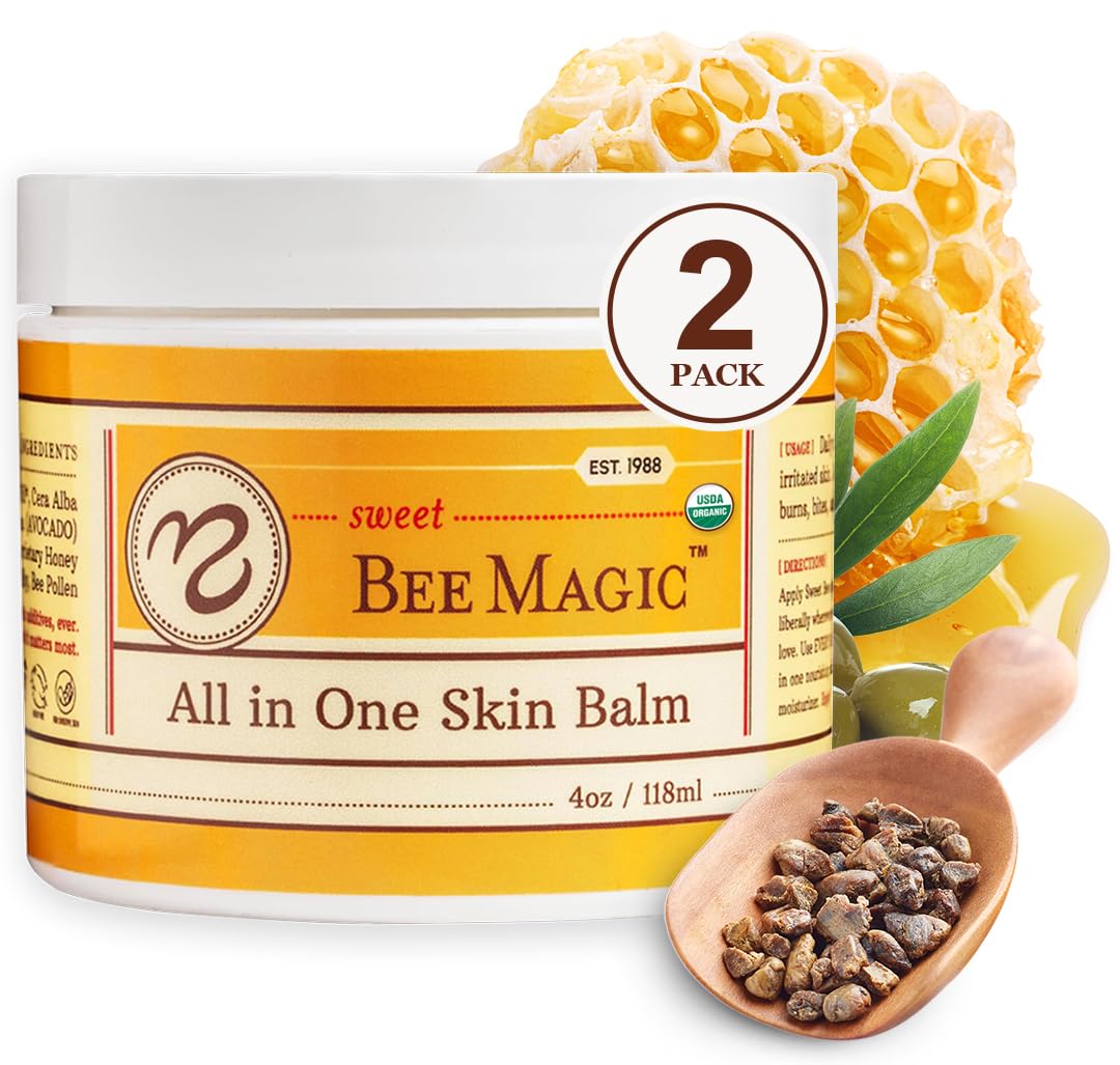Sweet Bee Magic, All In One Healing Skin Cream. Organic Skin Balm, Skin Aid, Small Batch Crafted ...