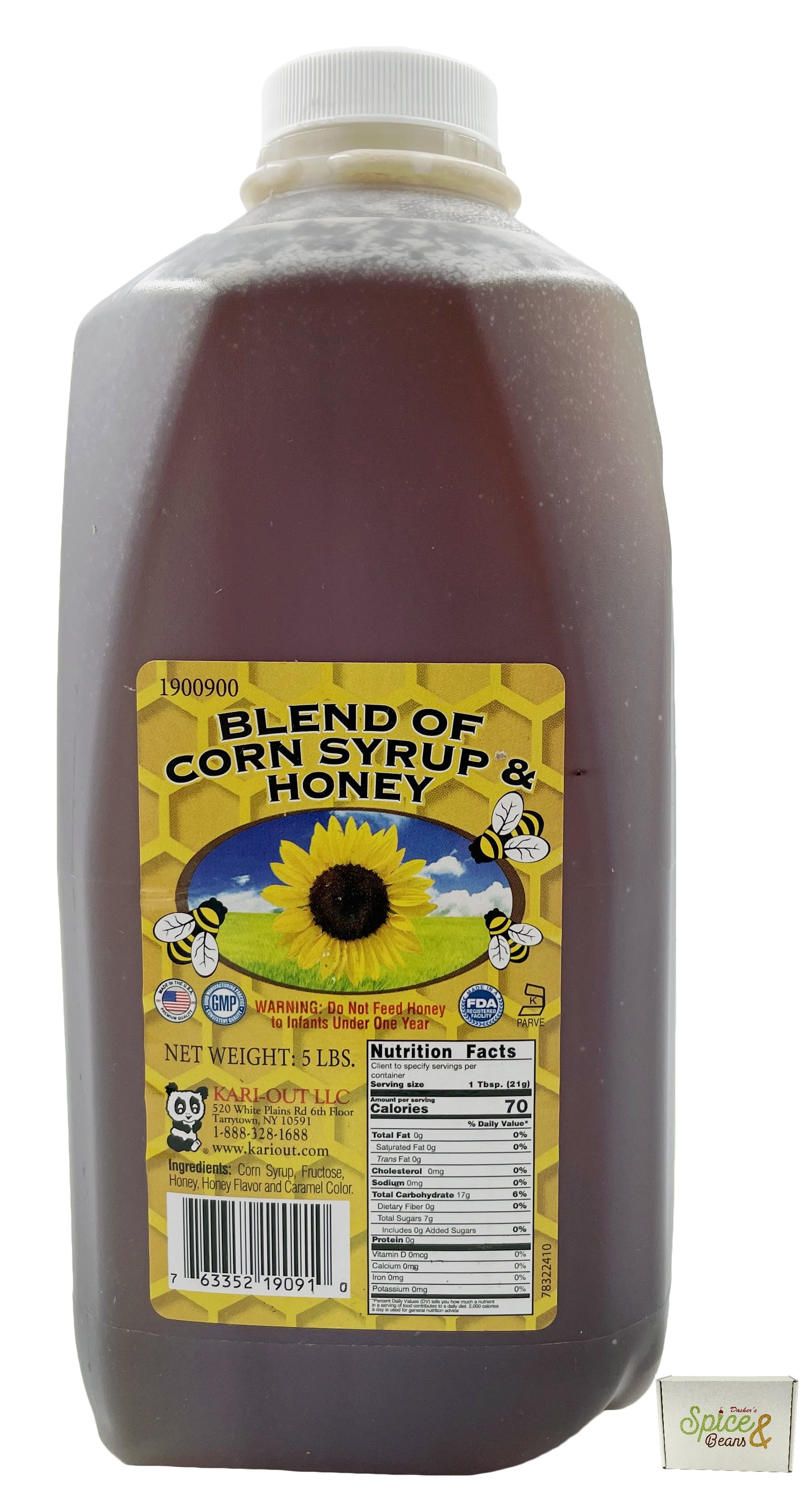 Sweet Blended Honey with Corn Syrup 5 lbs. - Walmart.com