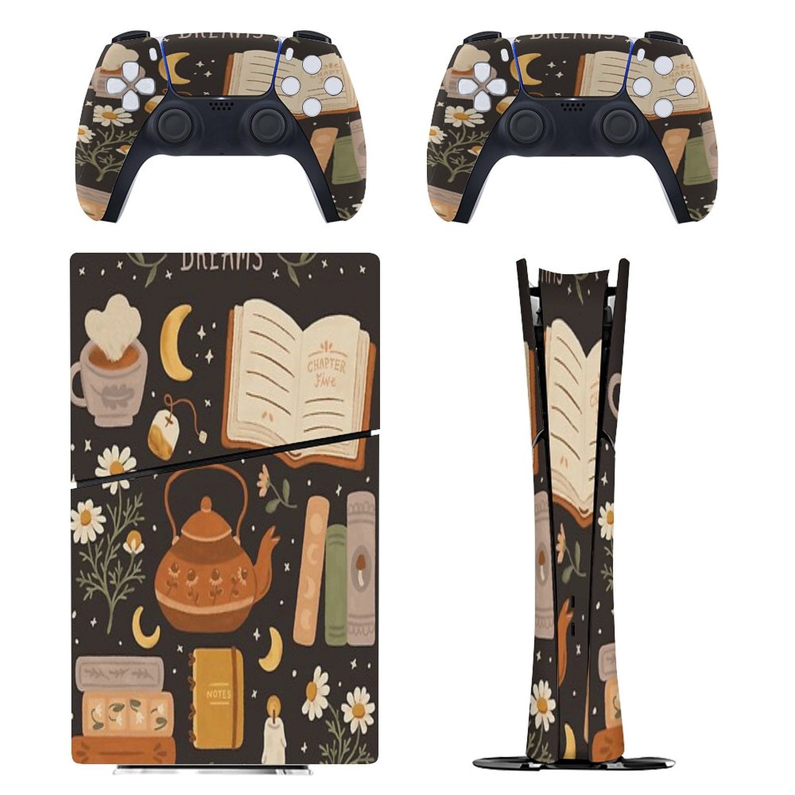 Sweet Bookish Dreams PS5/PS5 Pro/PS5 Slim Digital Disc Skin Sticker For ...