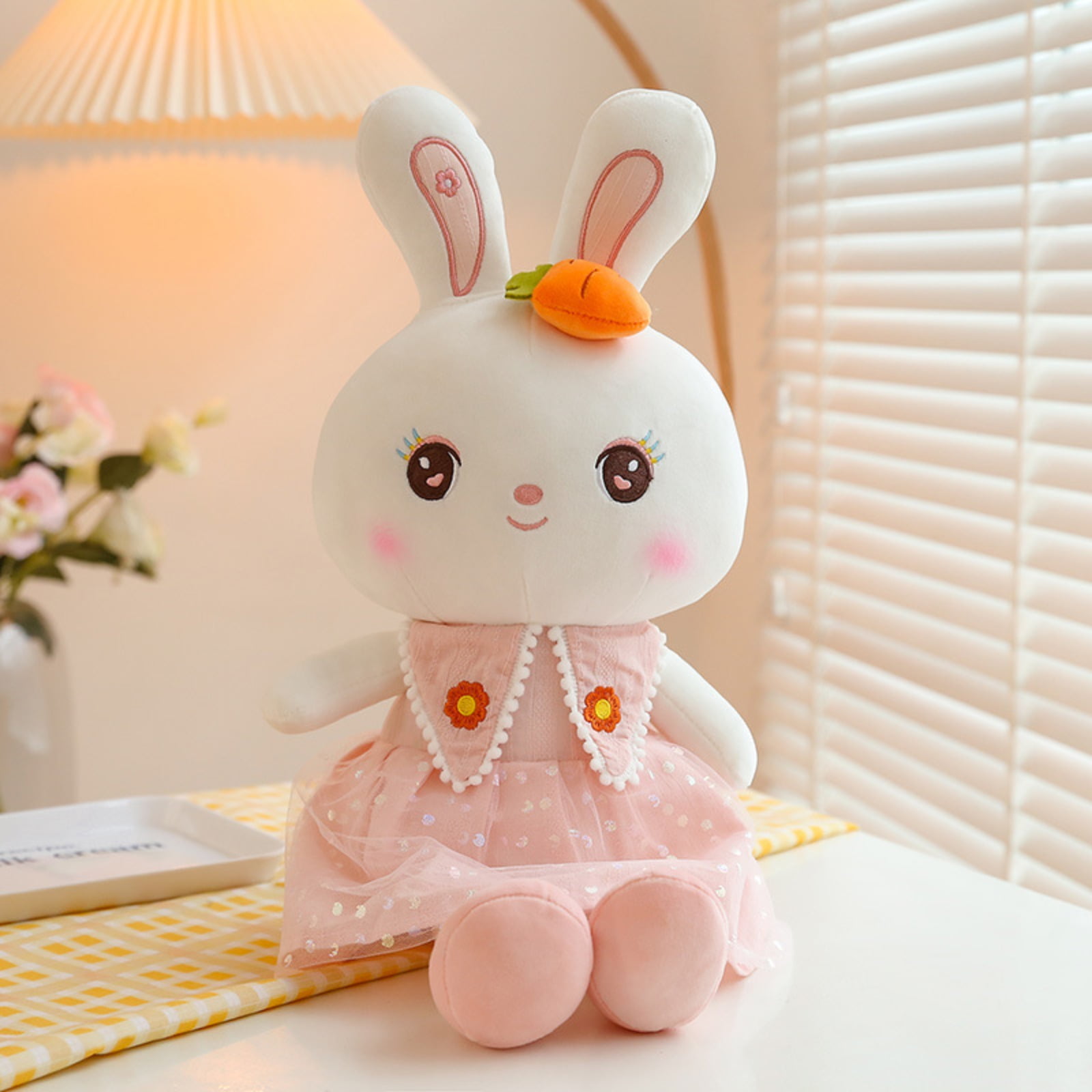 Sweet Bunny Plush Toy, Large Soft White Rabbit Stuffed Animal Doll ...