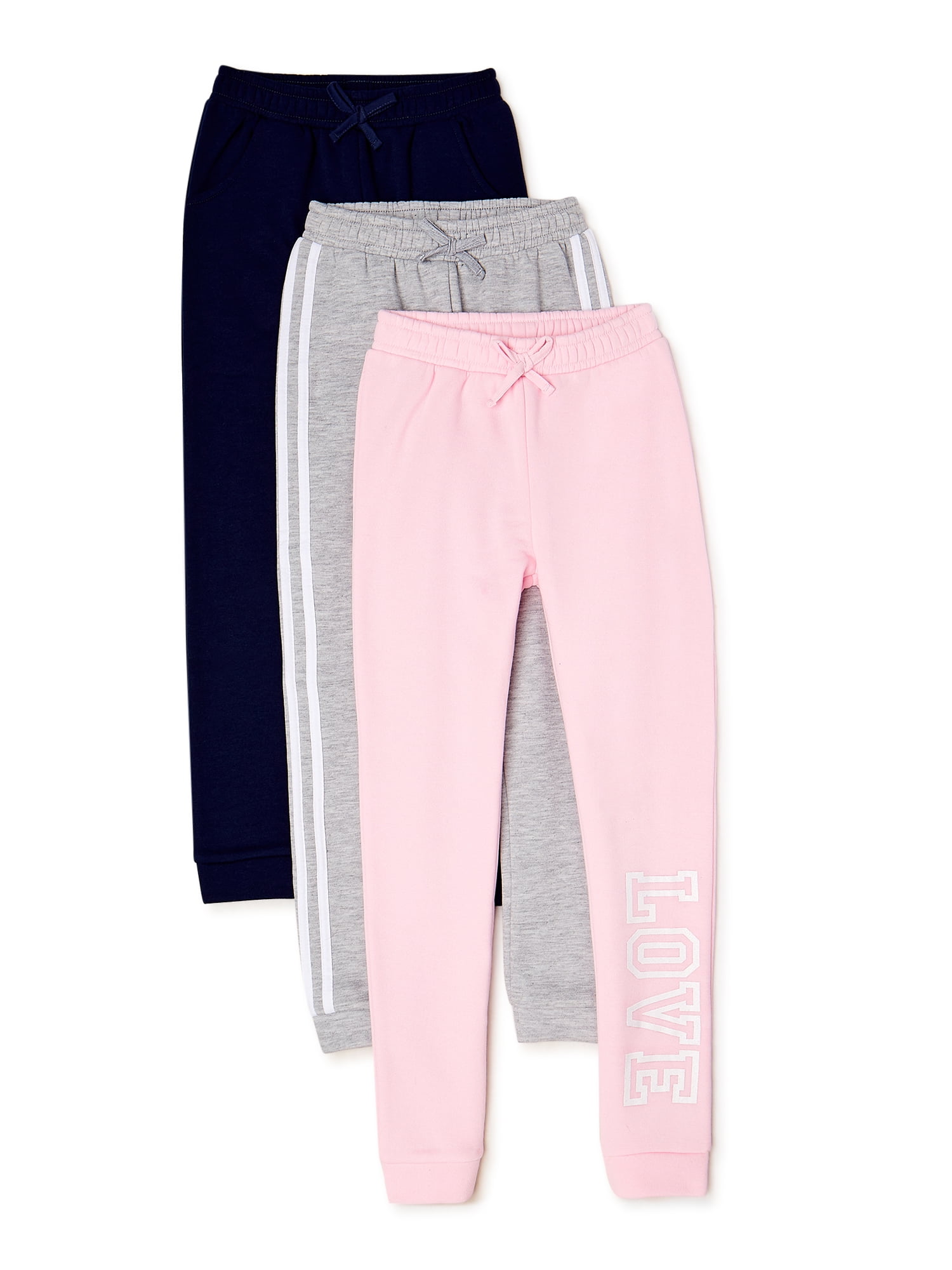 Sweet Butterfly Girls’ Joggers, 3-Pack, Sizes 4-16 - Walmart.com