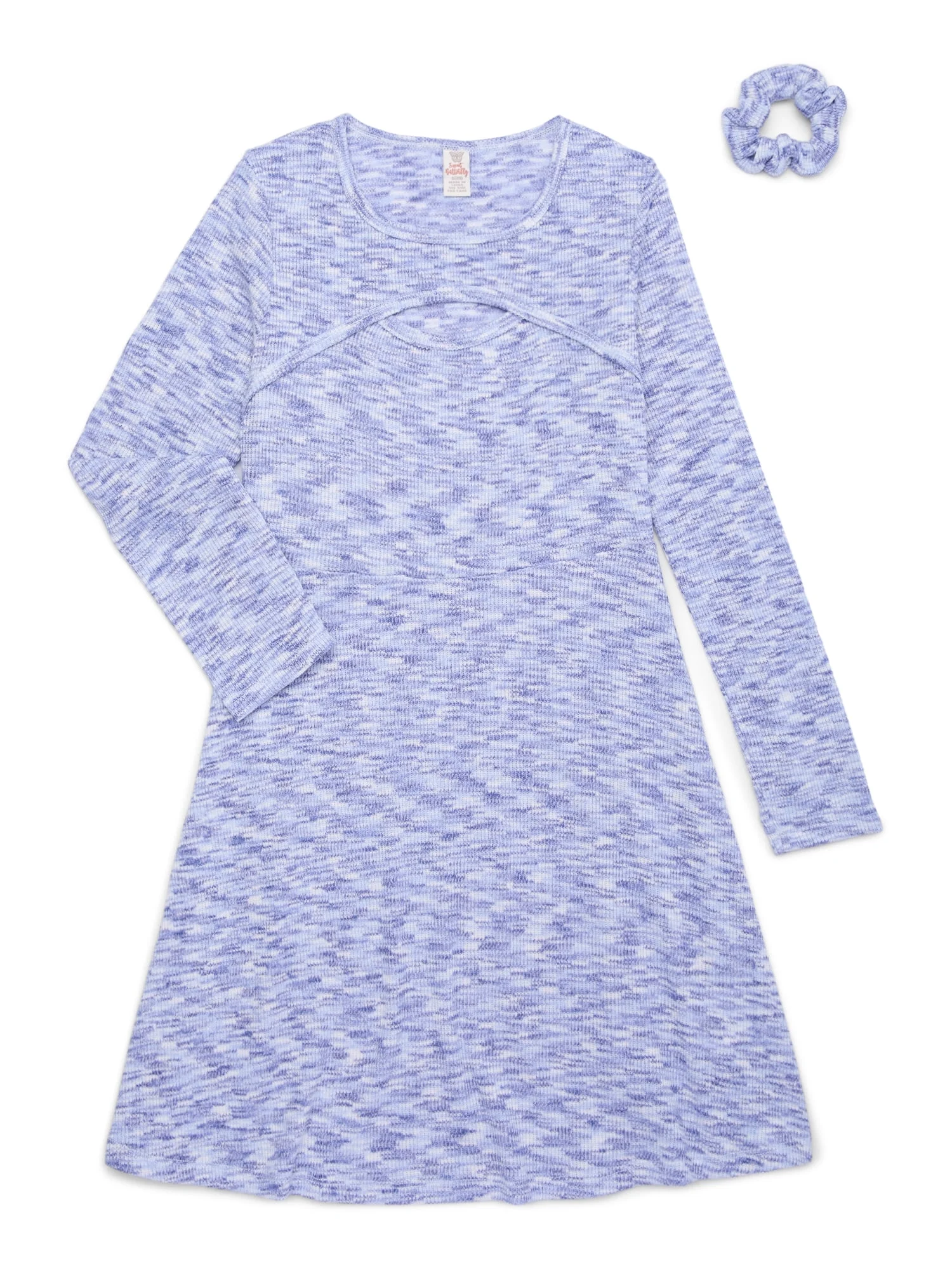 Sweet Butterfly Girls Knit Dress with Long Sleeves, Sizes 7-16 ...