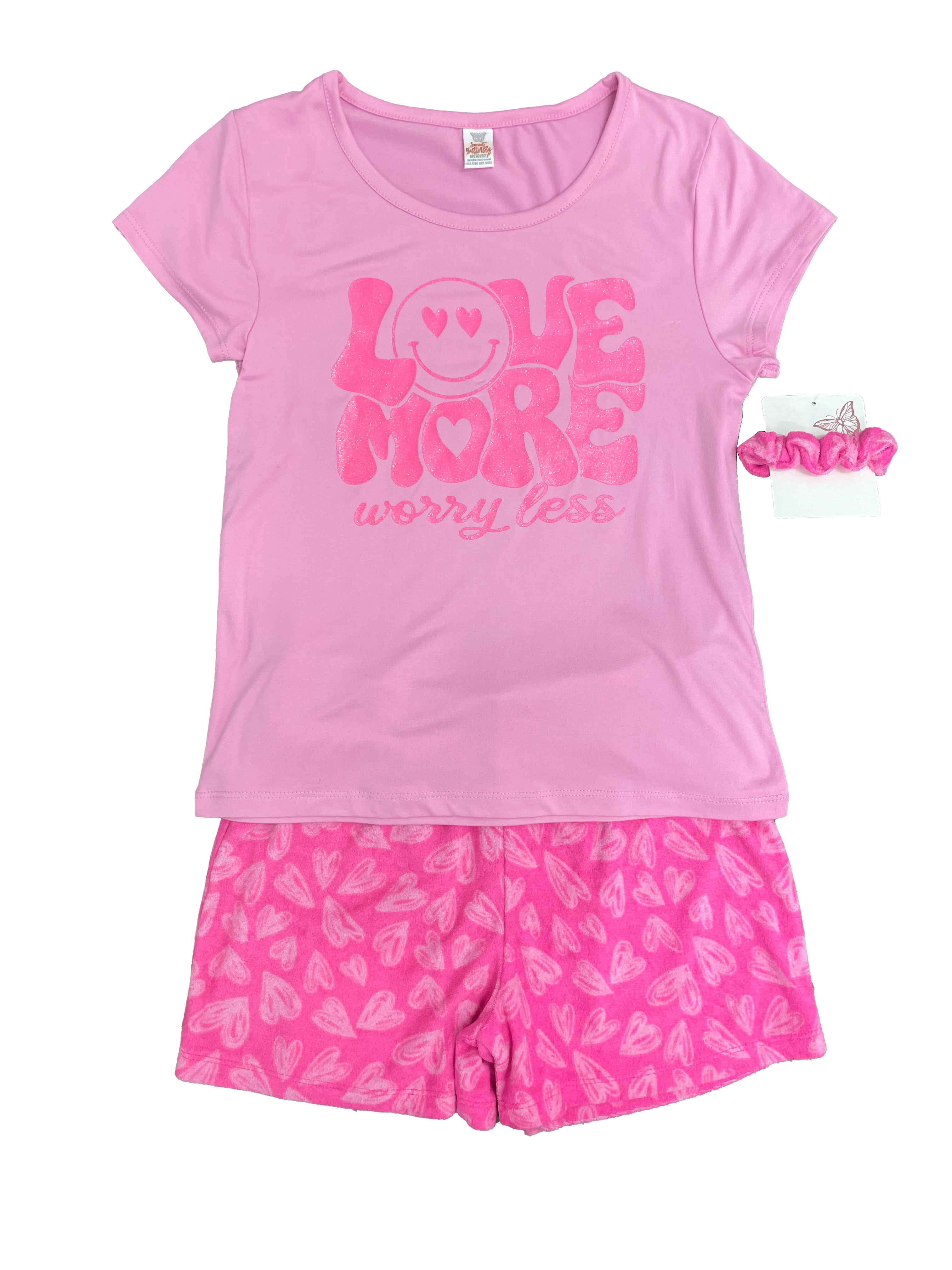 Butterfly Girls Tee & Short Set - Sizes 4-16 - Walmart.com