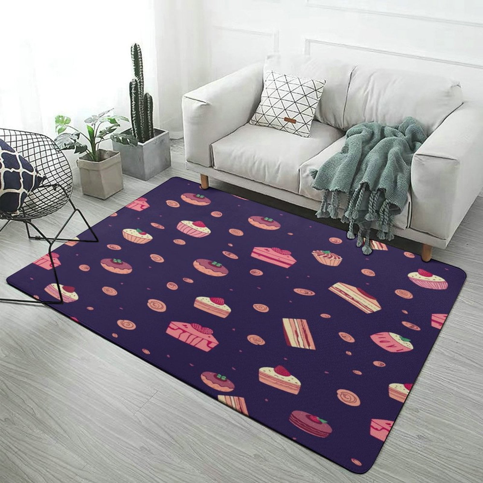 Sweet Cake Pattern Carpet Large Size Living Room American Style Rugs ...