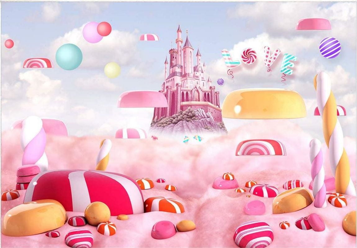 Sweet Candy Backdrop for Lollipops Fairy Tale Castle Photography ...