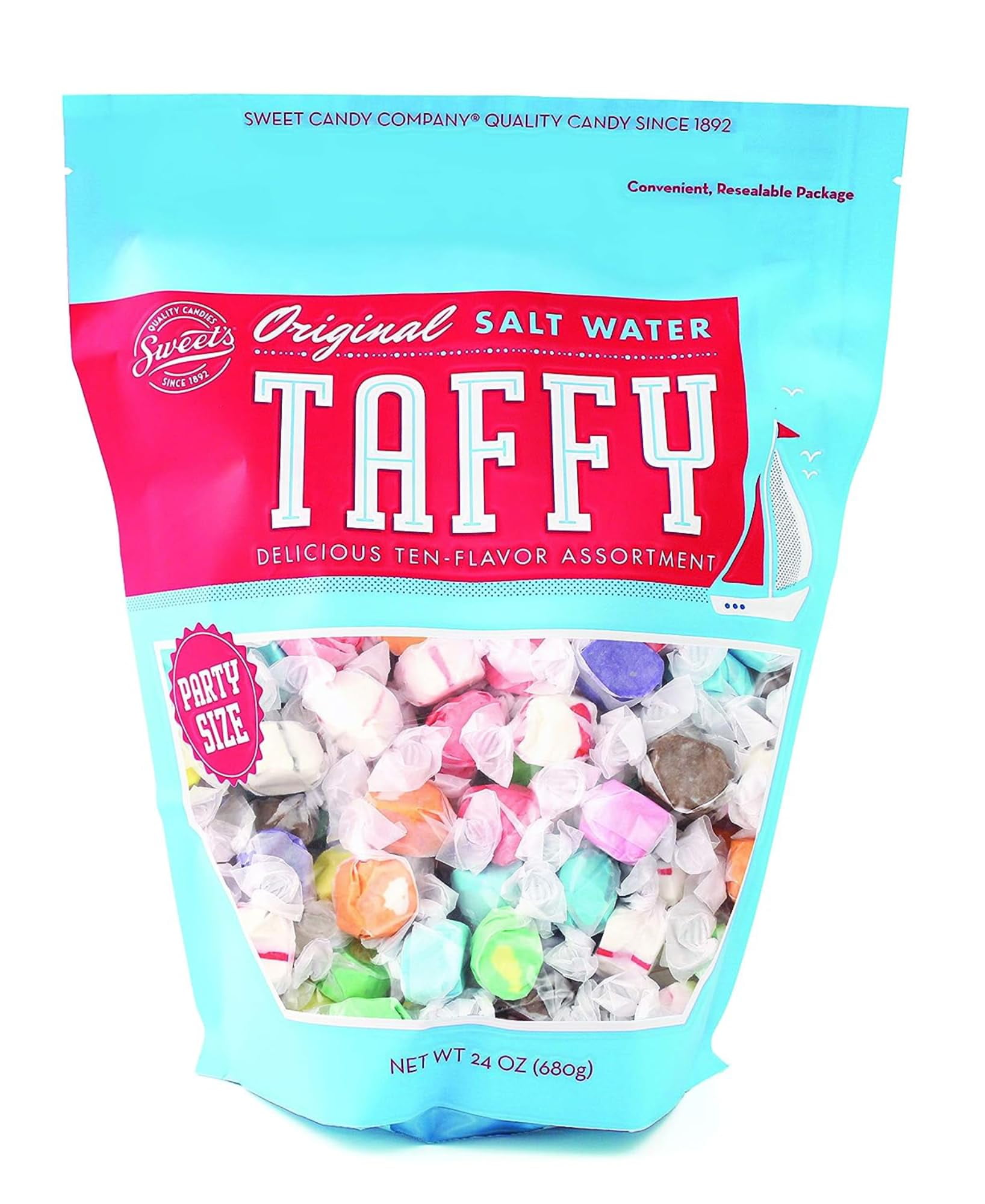 Sweet Candy Company Salt AIF9 Water Taffy Individually Wrapped - Salt ...