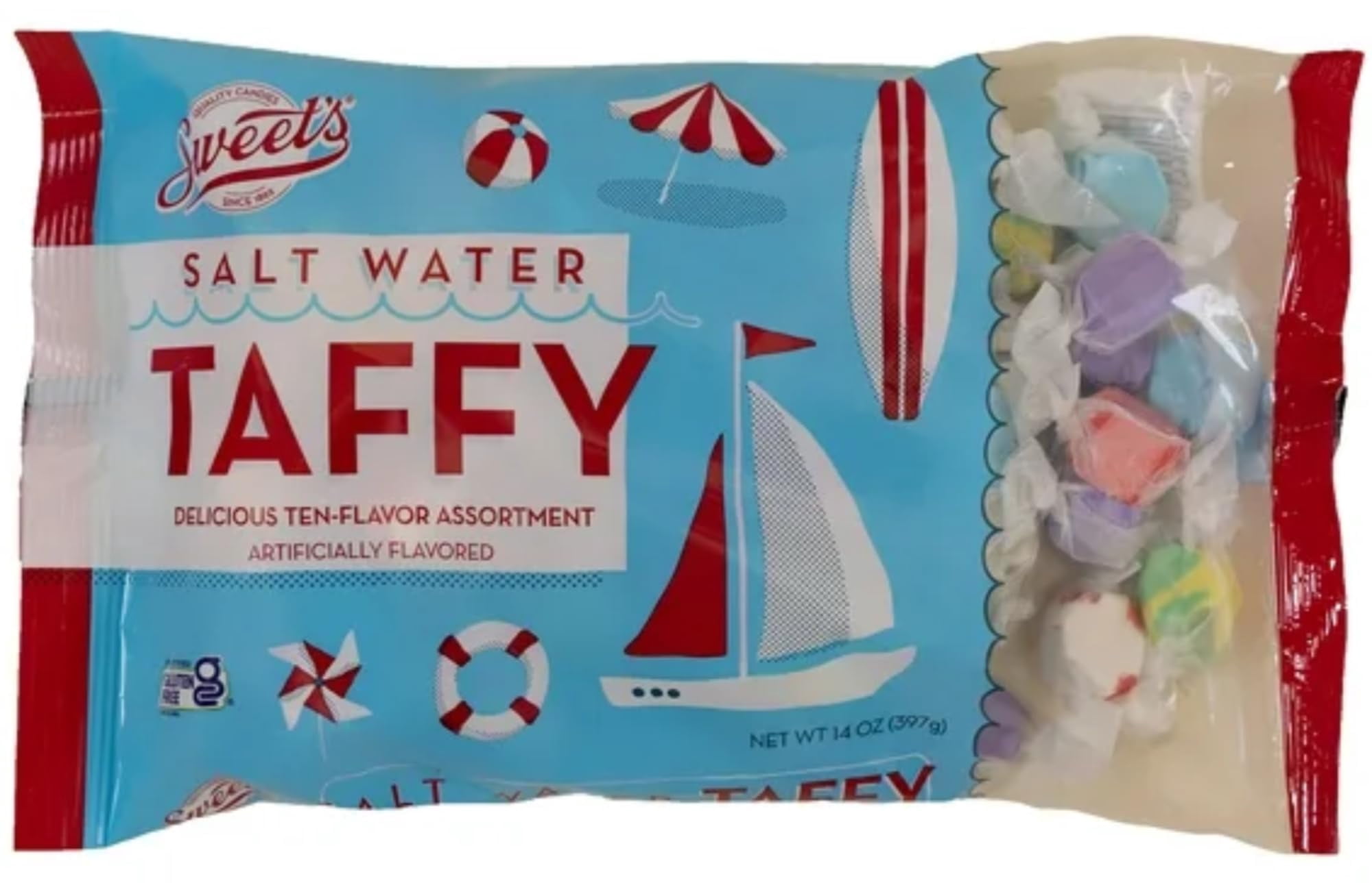 Sweet Candy Company Salt DMF15 Water Taffy Individually Wrapped - Salt ...