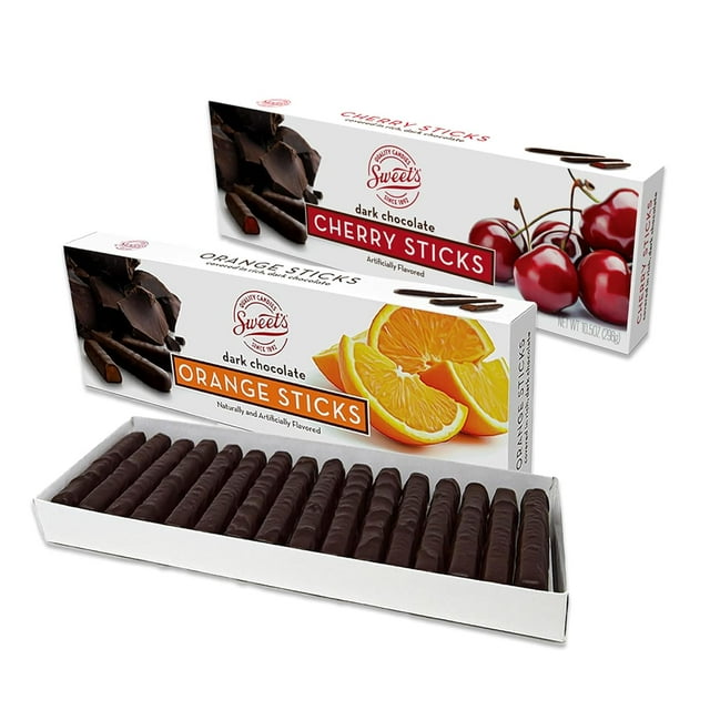 Sweet Candy Dark Chocolate Candy Sticks Variety 2 Pack- Dark Chocolate ...
