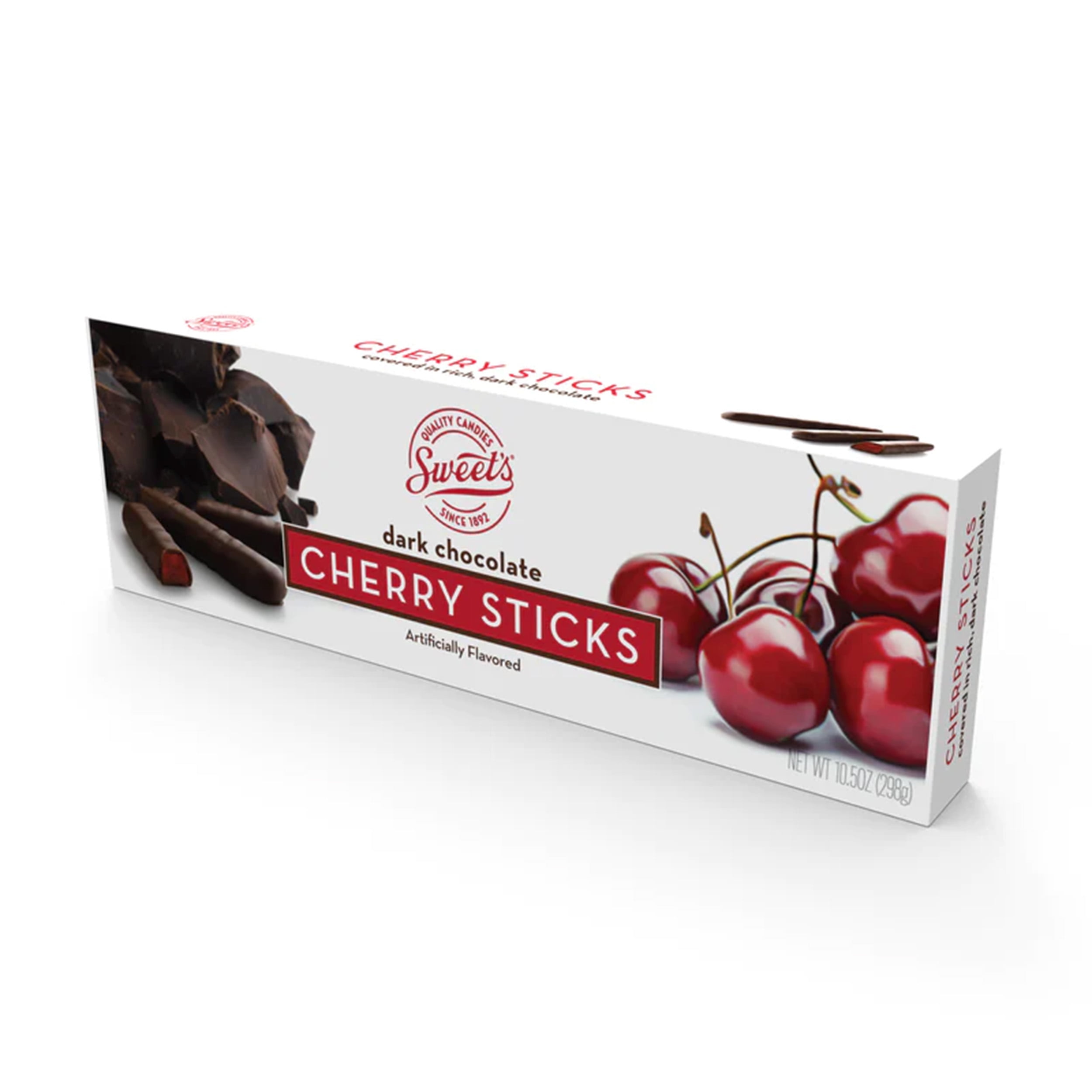 Sweet Candy Dark Chocolate Cherry Sticks - 10.5 Ounce Box - By ...
