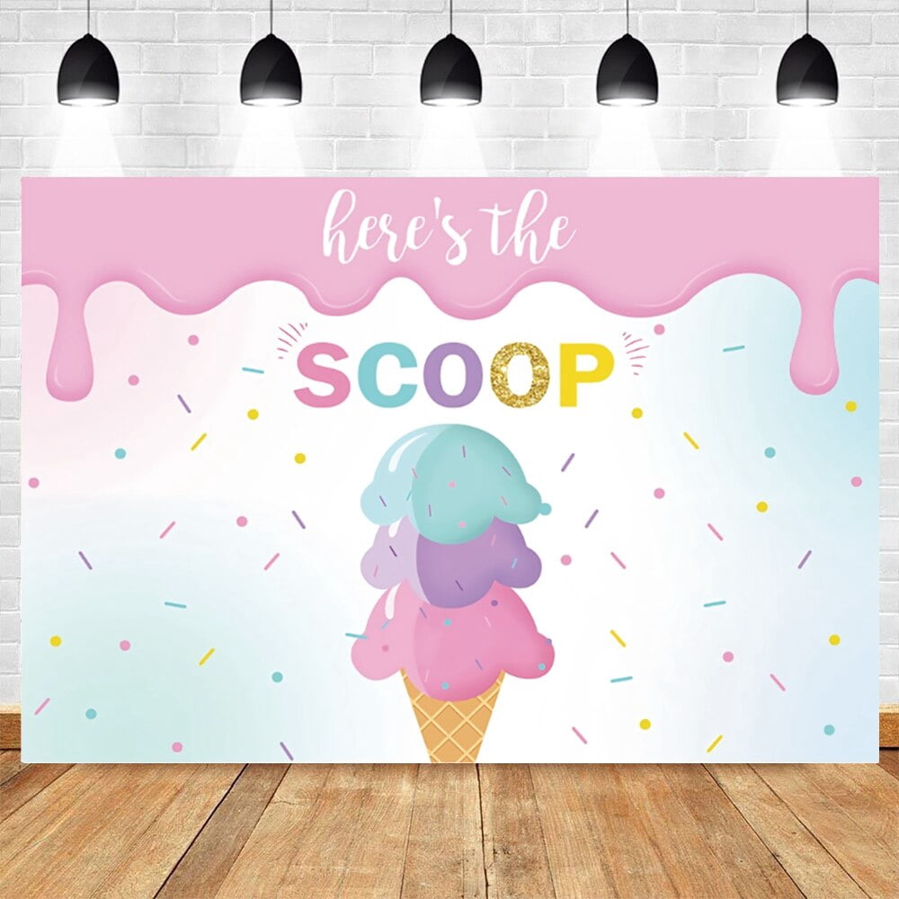 Sweet Candy Ice Cream Theme Photography Backdrop Child Baby Birthday ...